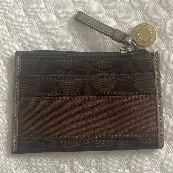Coach | Bags | Coach Wallet Brown Good Condition 3x4 Inches | Poshmark